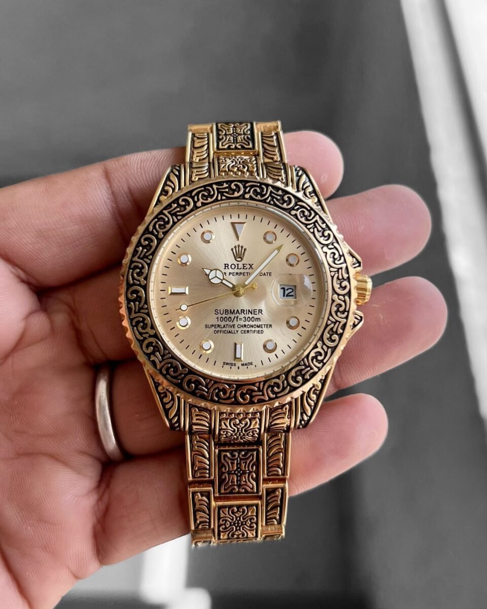 Rolex Hand Engraved – 5colors – Premium First Copy | ShonZone
